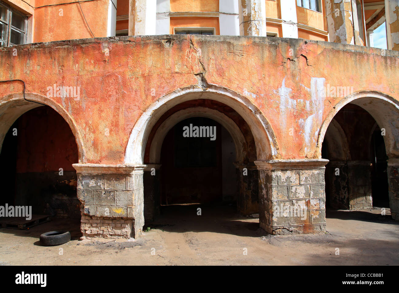 old destroyed building Stock Photo - Alamy