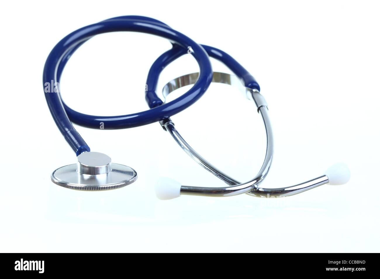 Blue stethoscope healthcare, instrument, isolated on white Stock Photo ...