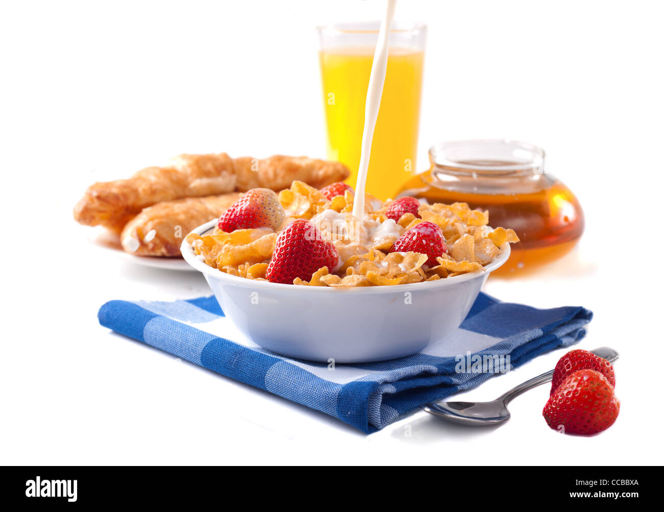 Continental breakfast tray Cut Out Stock Images & Pictures - Alamy