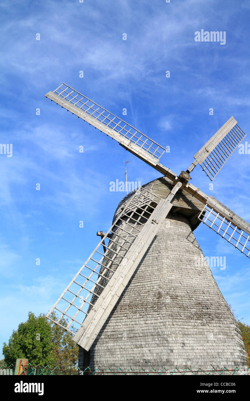 old wooden mill Stock Photo - Alamy