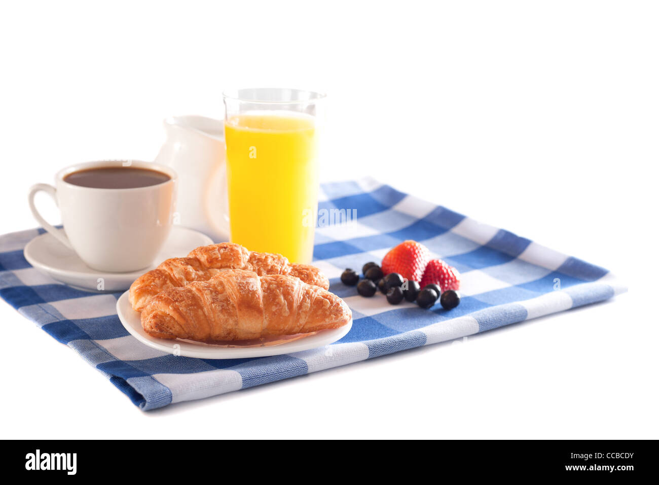 Continental breakfast tray Cut Out Stock Images & Pictures - Alamy