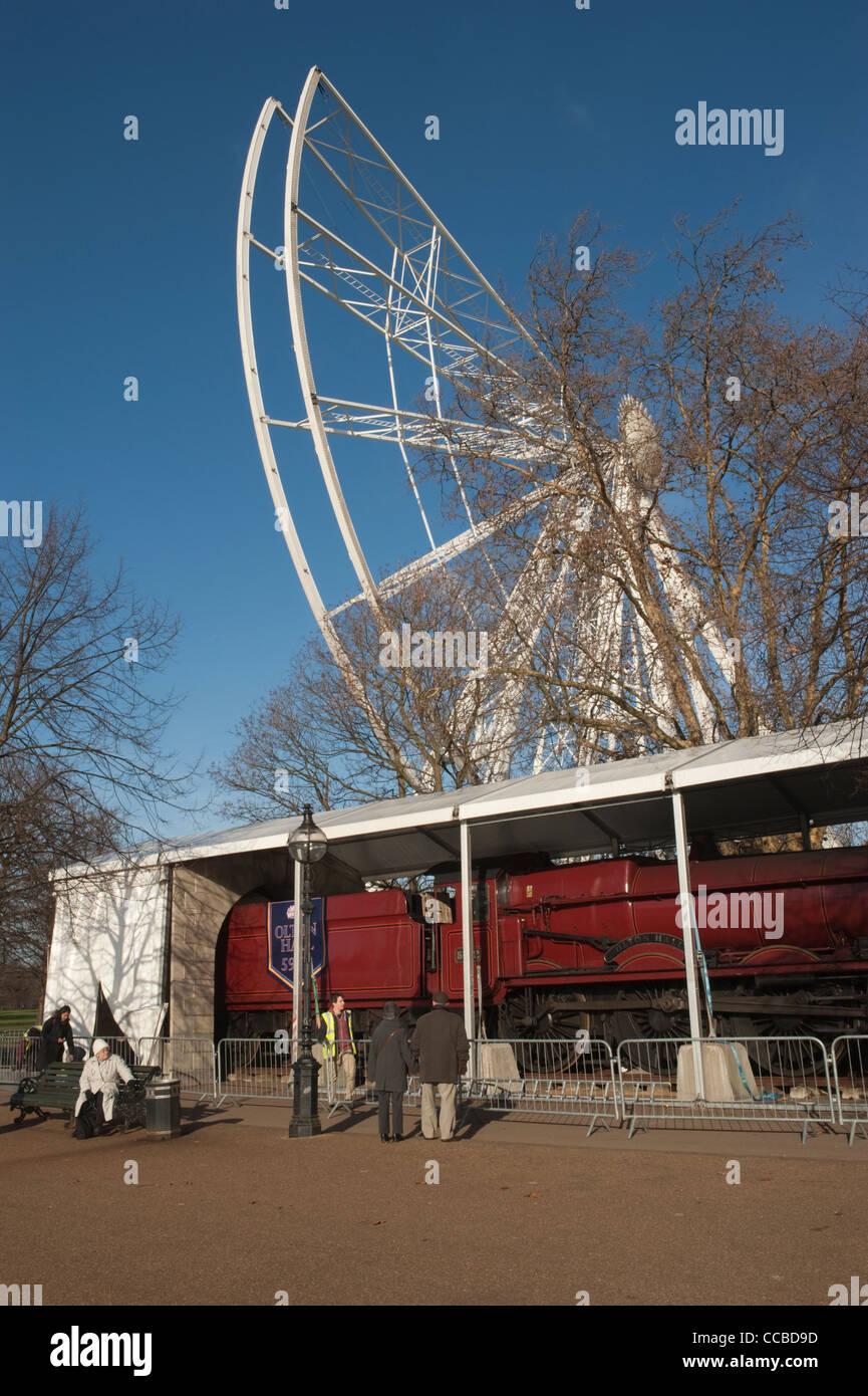 Steam engine Olton Hall in London's Hyde Park Stock Photo - Alamy