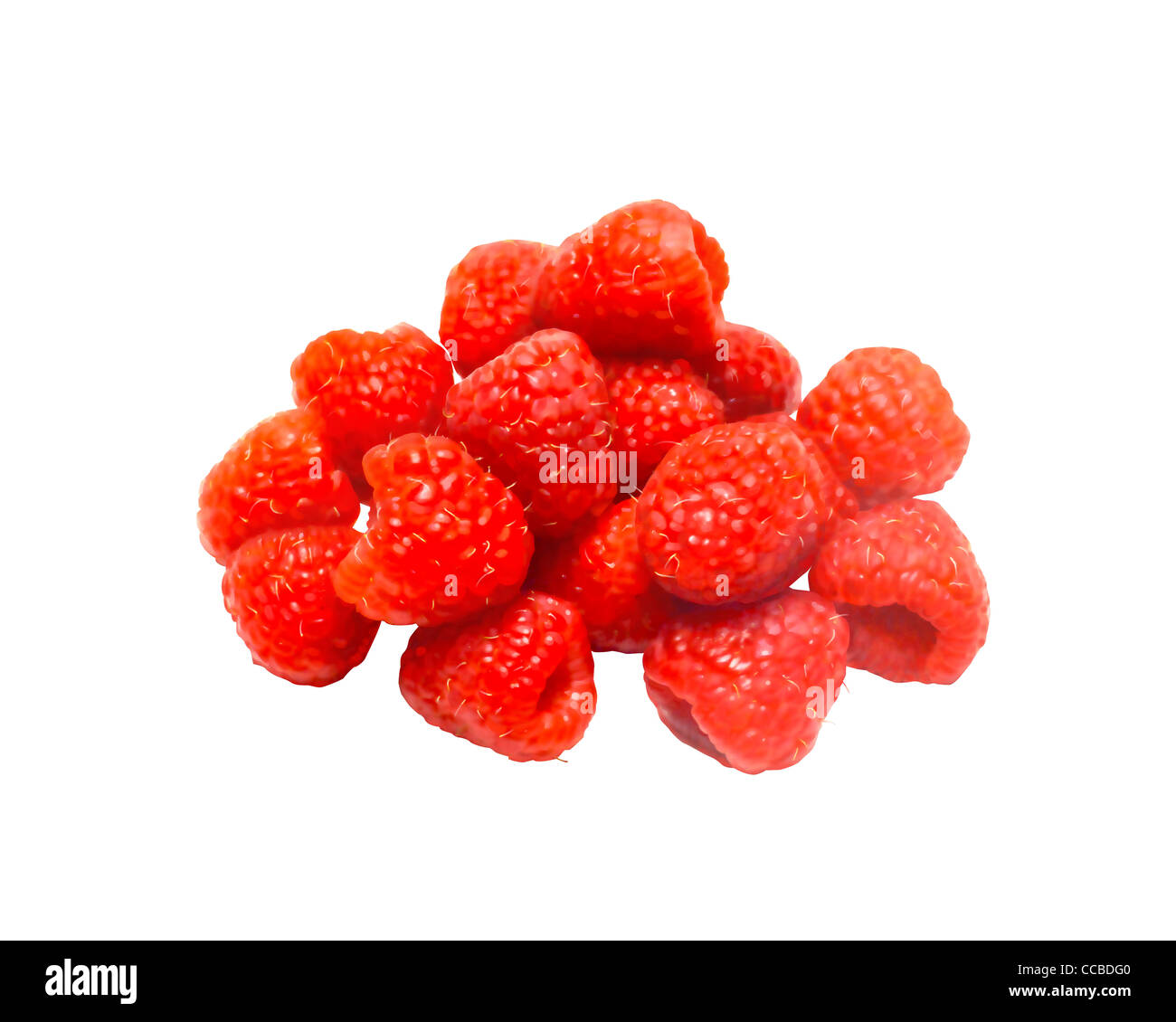 Illustration raspberry Cut Out Stock Images & Pictures - Alamy