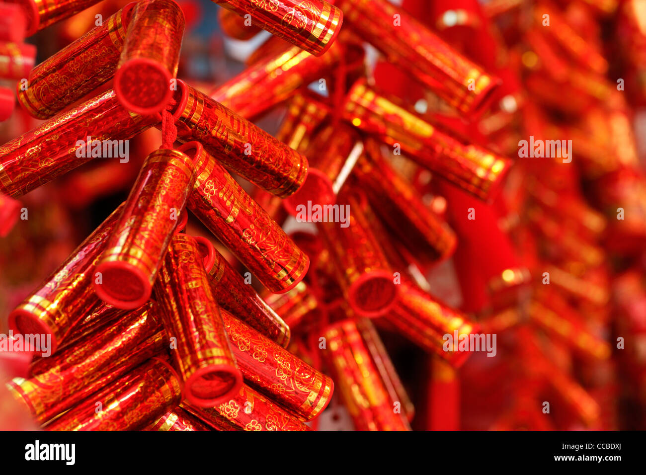 close up of red fire crackers Stock Photo - Alamy