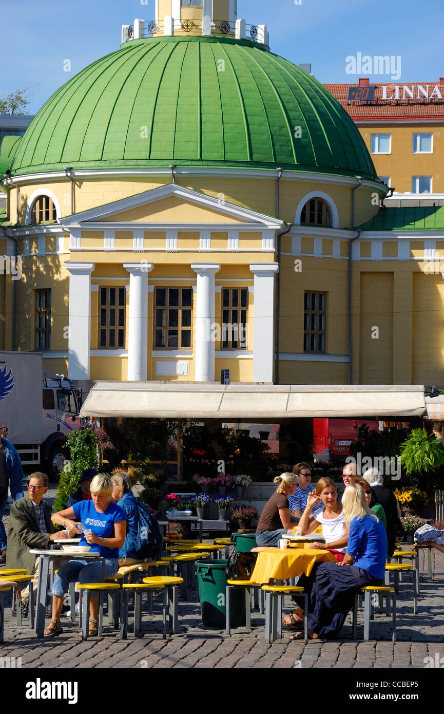 Kauppatori market square, Turku Abo, Finland, Scandinavia, Europe Stock ...