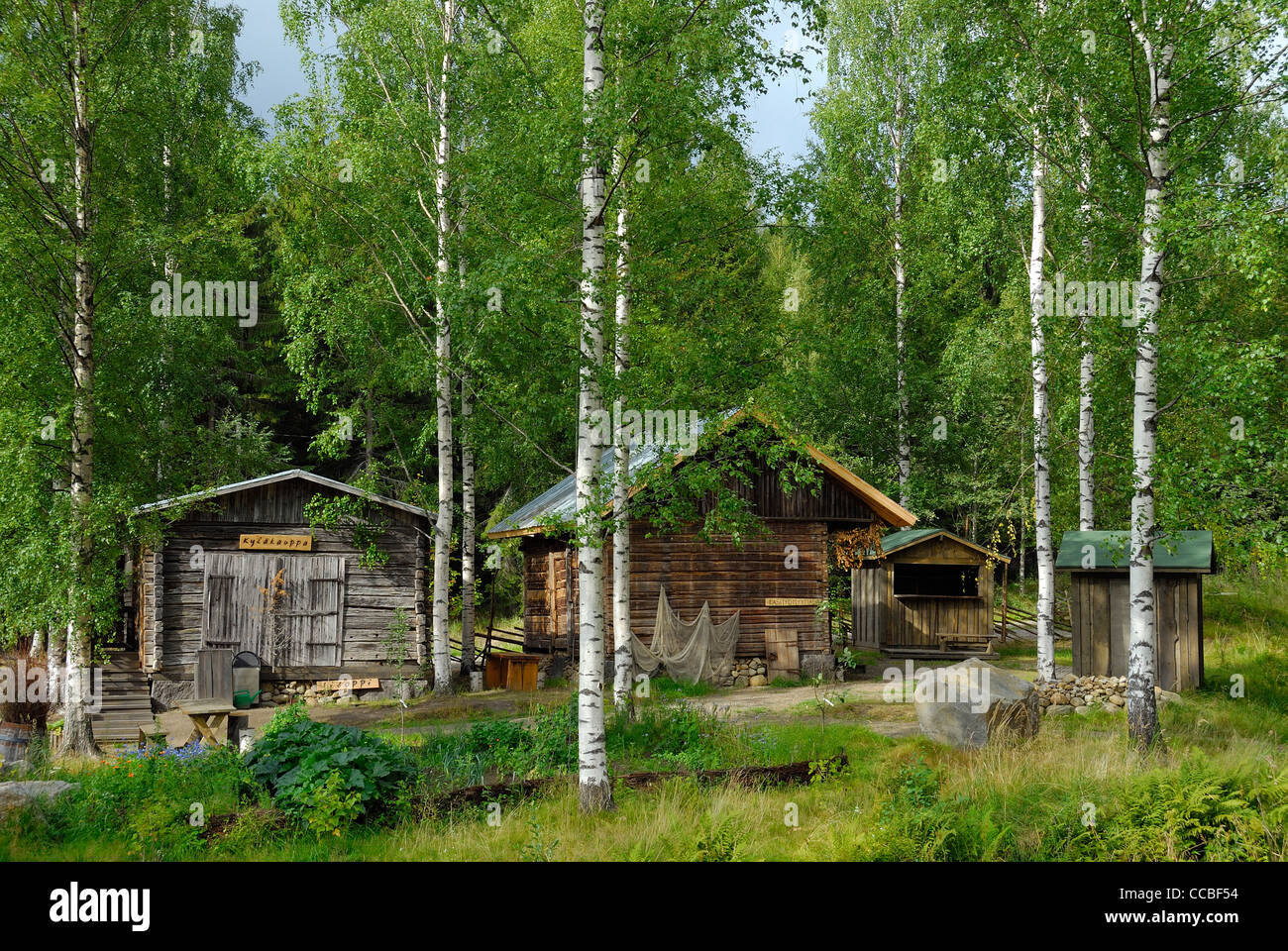 Traditional house, Linnansaari National Park, Southern Savonia and ...