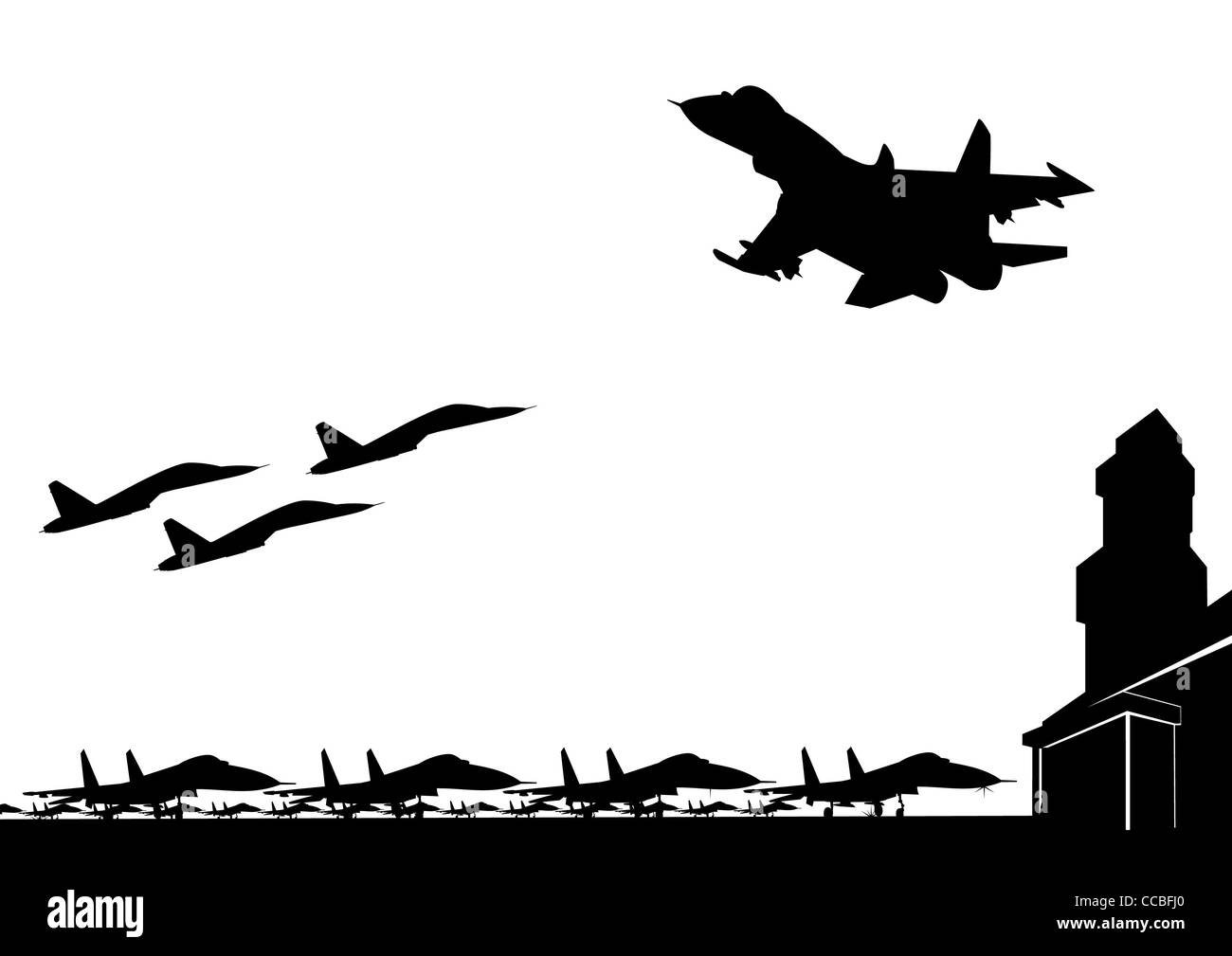 The military air base Stock Photo - Alamy