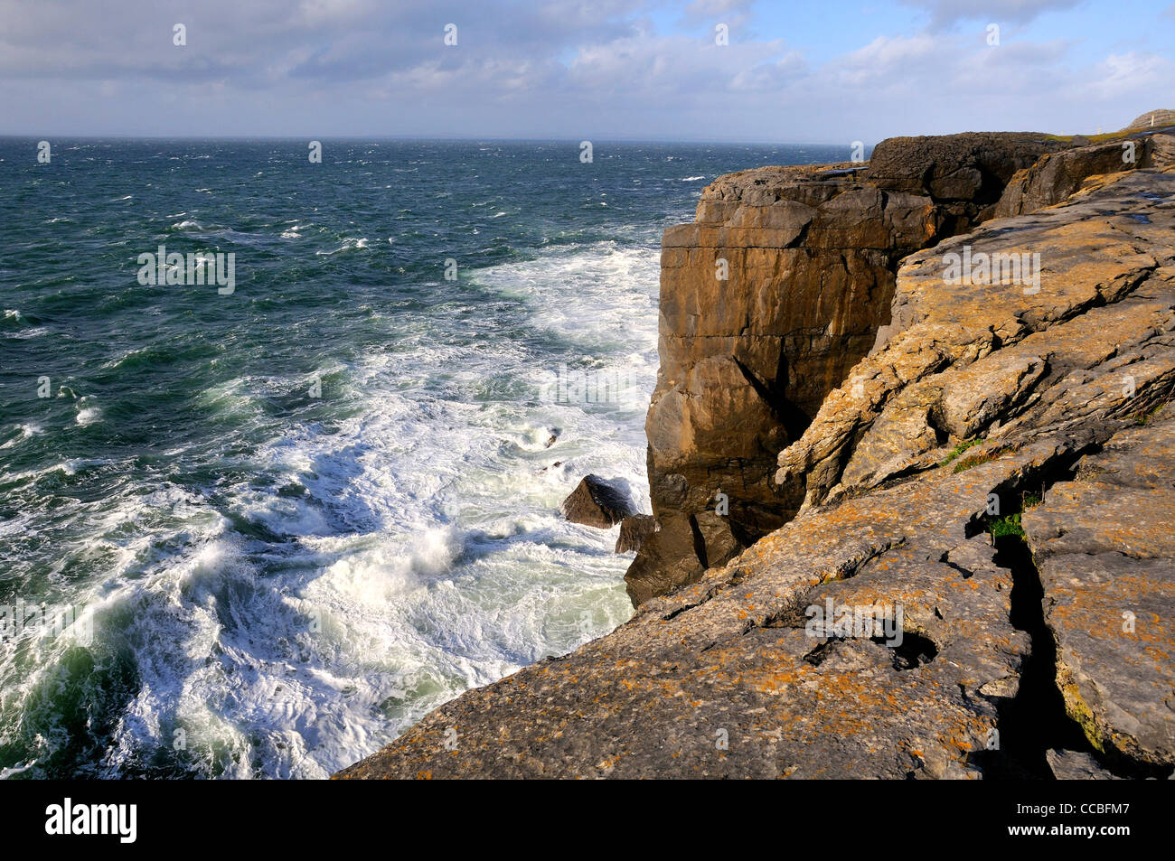 Cliffs from Scenic Route, Burren, County Down, Northern Ireland ...