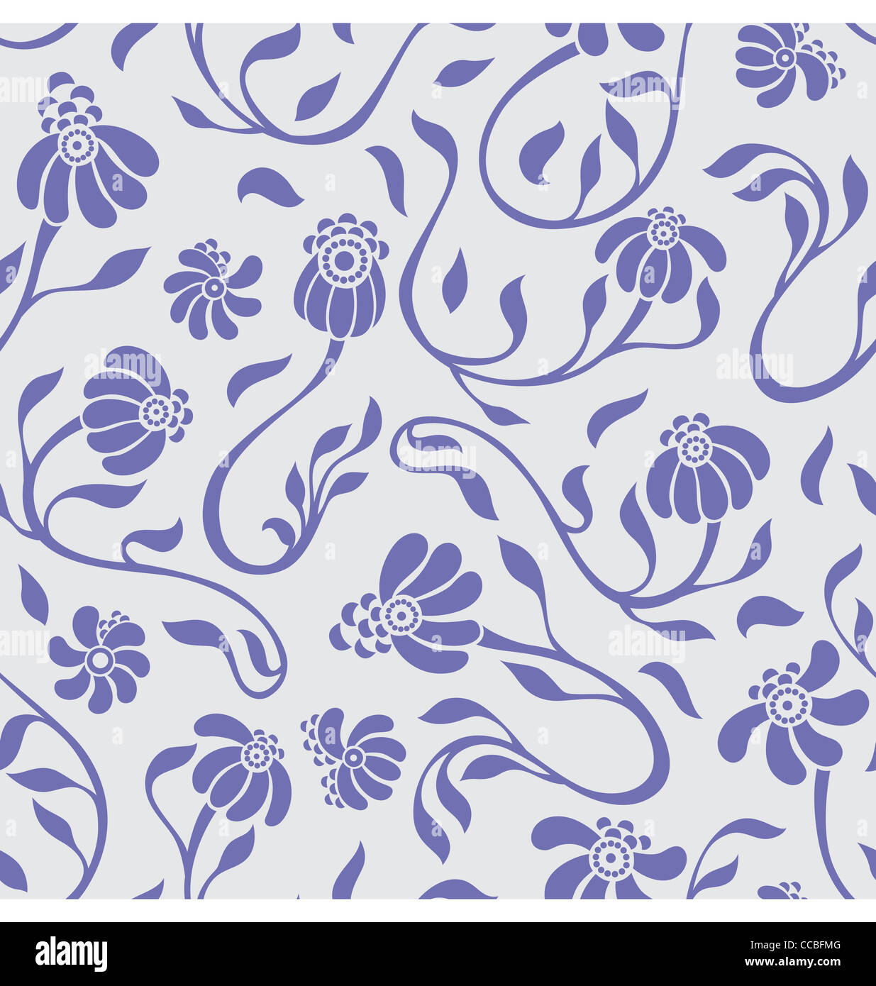 A seamless pattern of flowers swirl around creating great pattern Stock ...