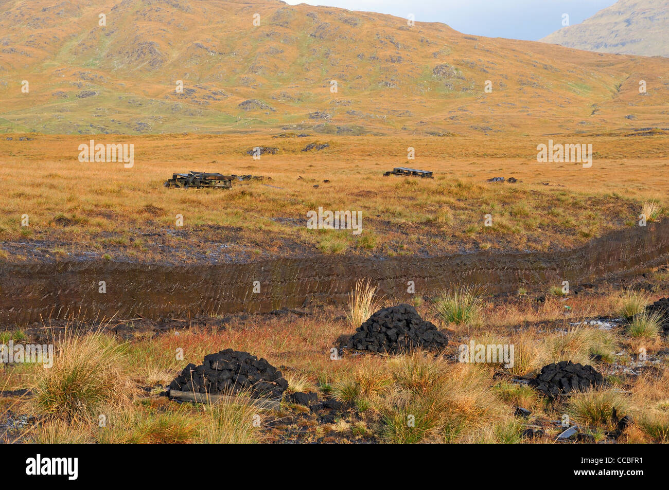 Ireland Peat Extraction High Resolution Stock Photography and Images ...