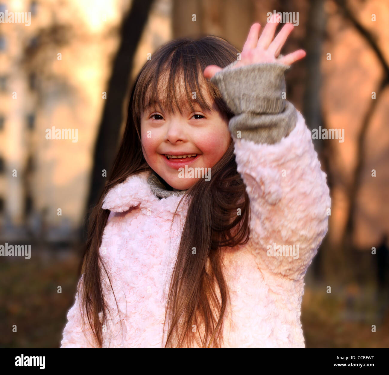 Portrait of beautiful happy girl Stock Photo - Alamy