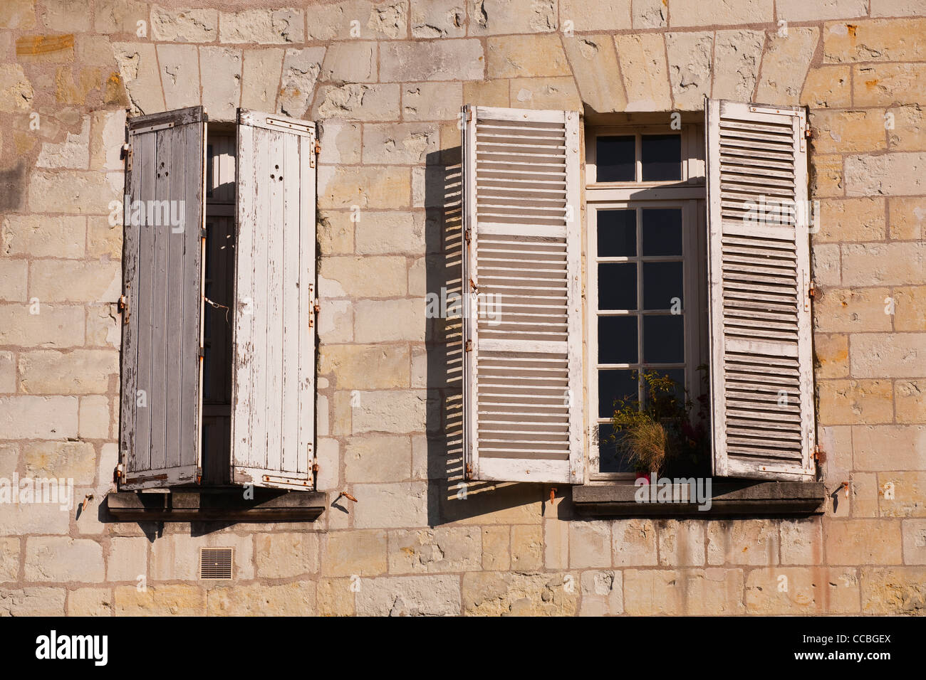 Old french windows hi-res stock photography and images - Alamy