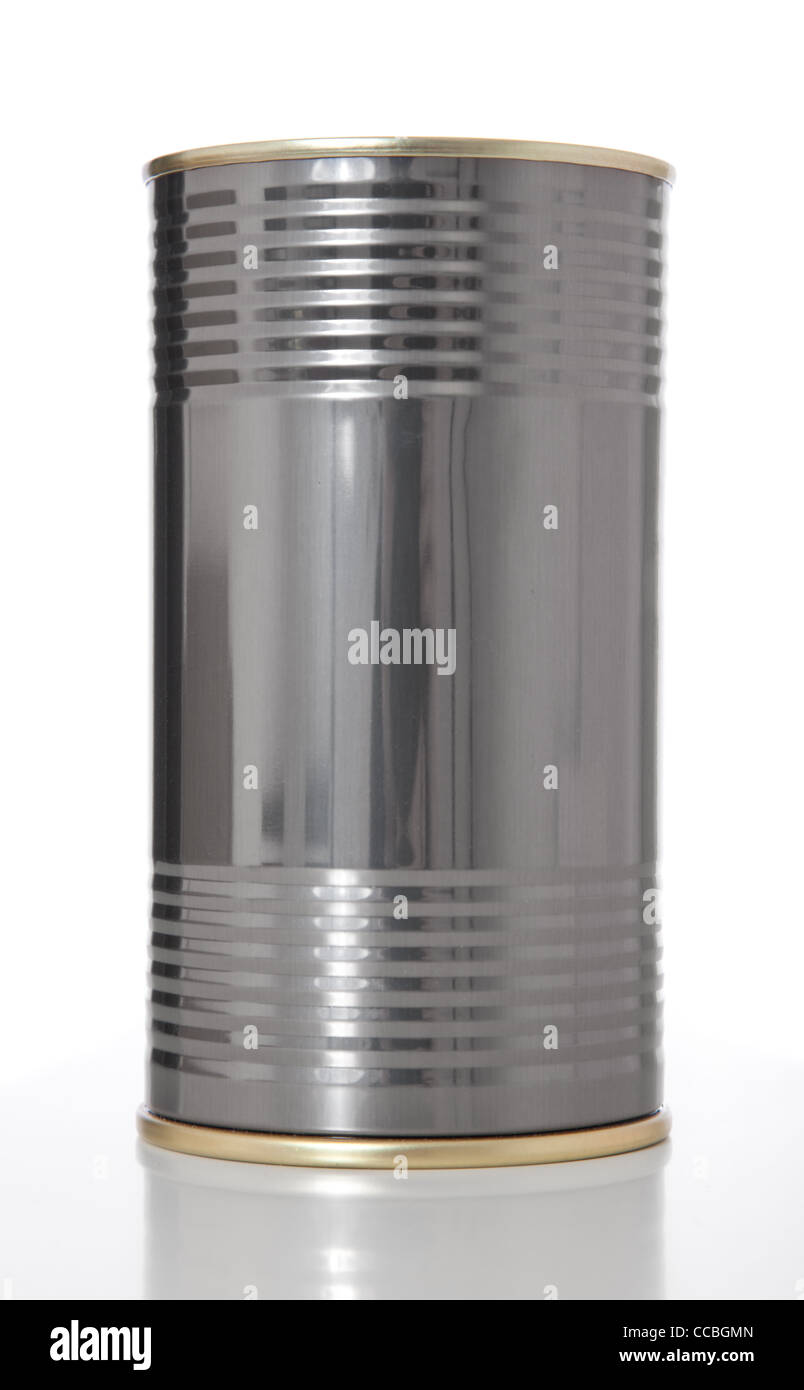 Standard can. All on white background Stock Photo - Alamy