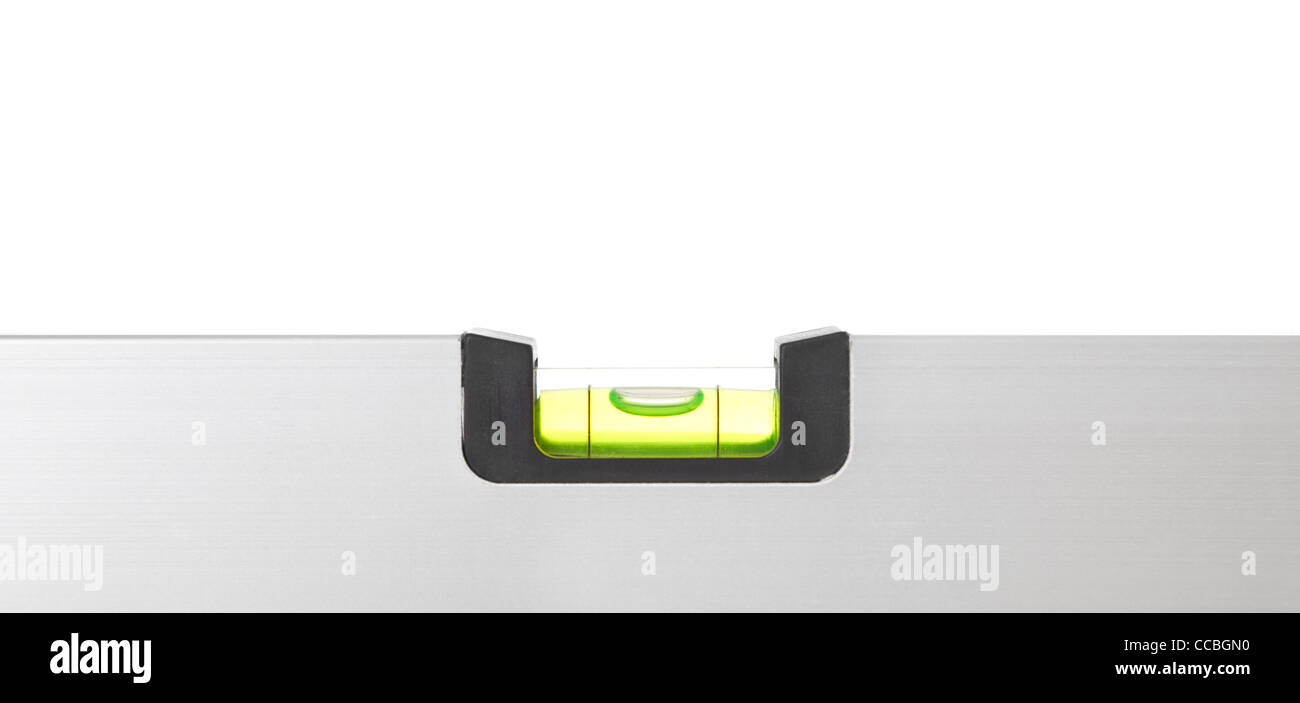 Standard bubble level. All on white background Stock Photo - Alamy