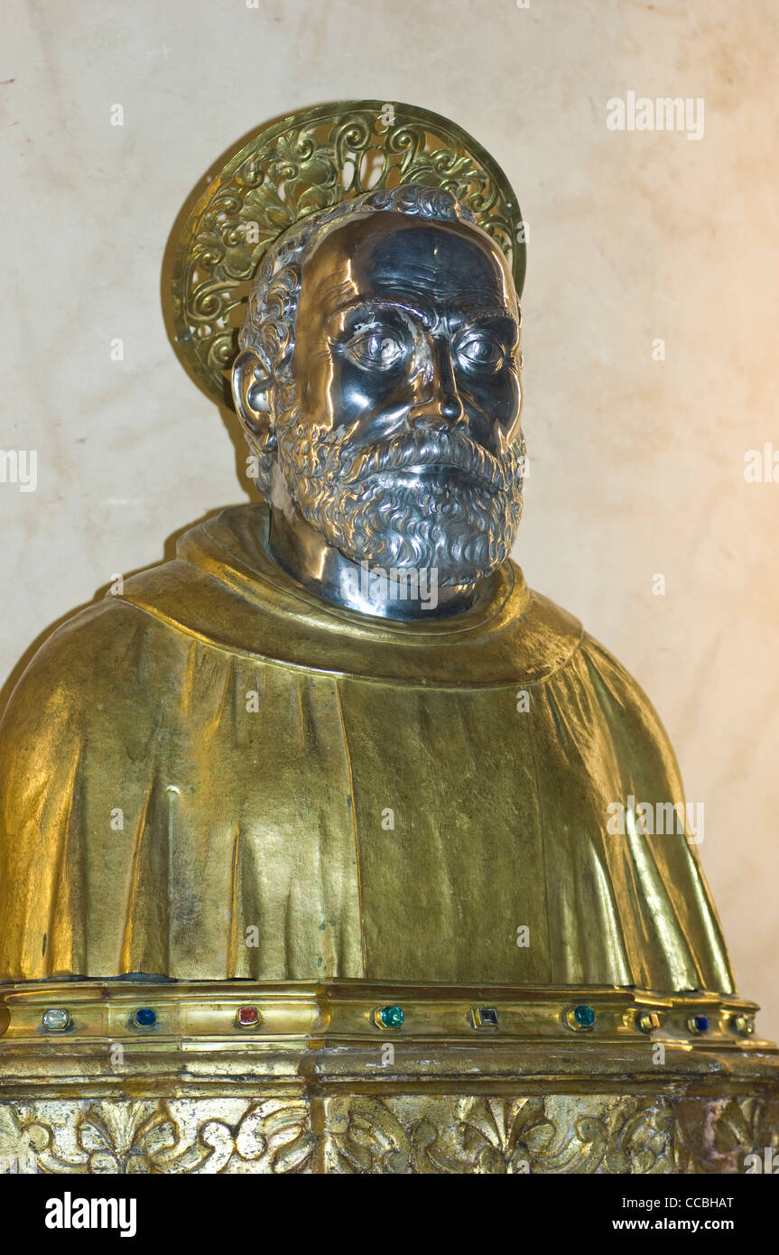 san fedele church, san torello statue, poppi, italy Stock Photo - Alamy