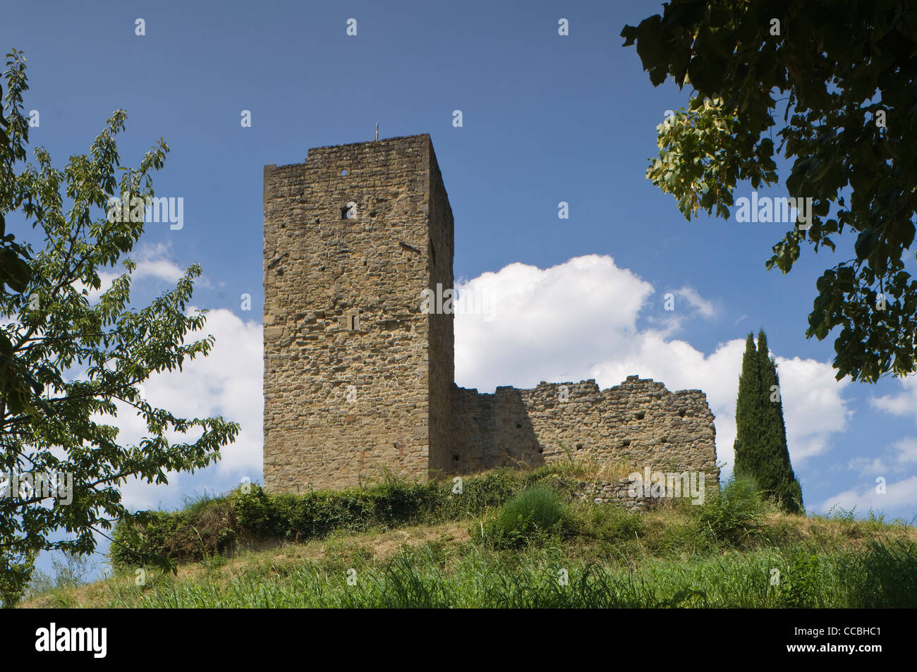 romena castle, stia, italy Stock Photo - Alamy