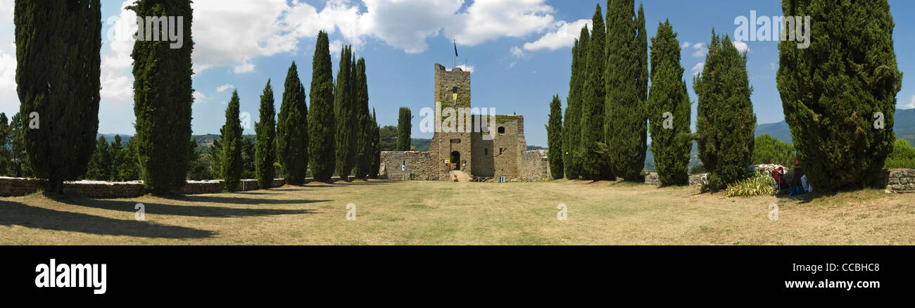 romena castle, stia, italy Stock Photo - Alamy