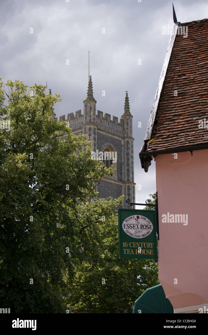 Mediaeval church of St. Mary the Virgin, Dedham village, Essex, England ...