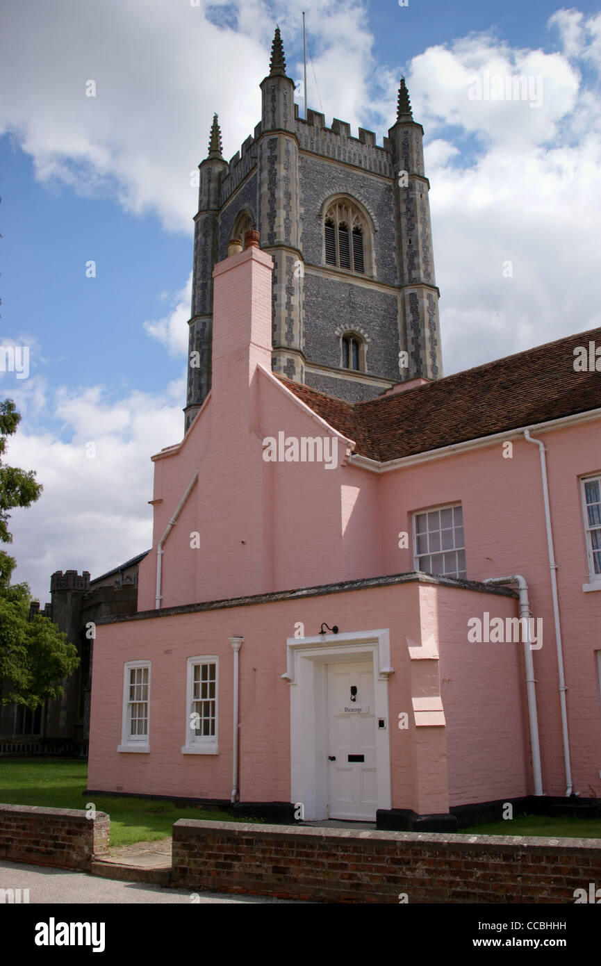 Mediaeval church of St. Mary the Virgin, Dedham village, Essex, England ...