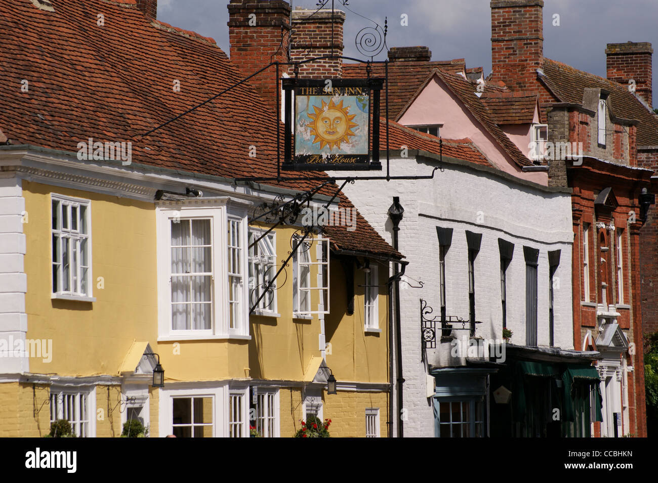 Georgian high street of Dedham village, Essex, England Stock Photo - Alamy