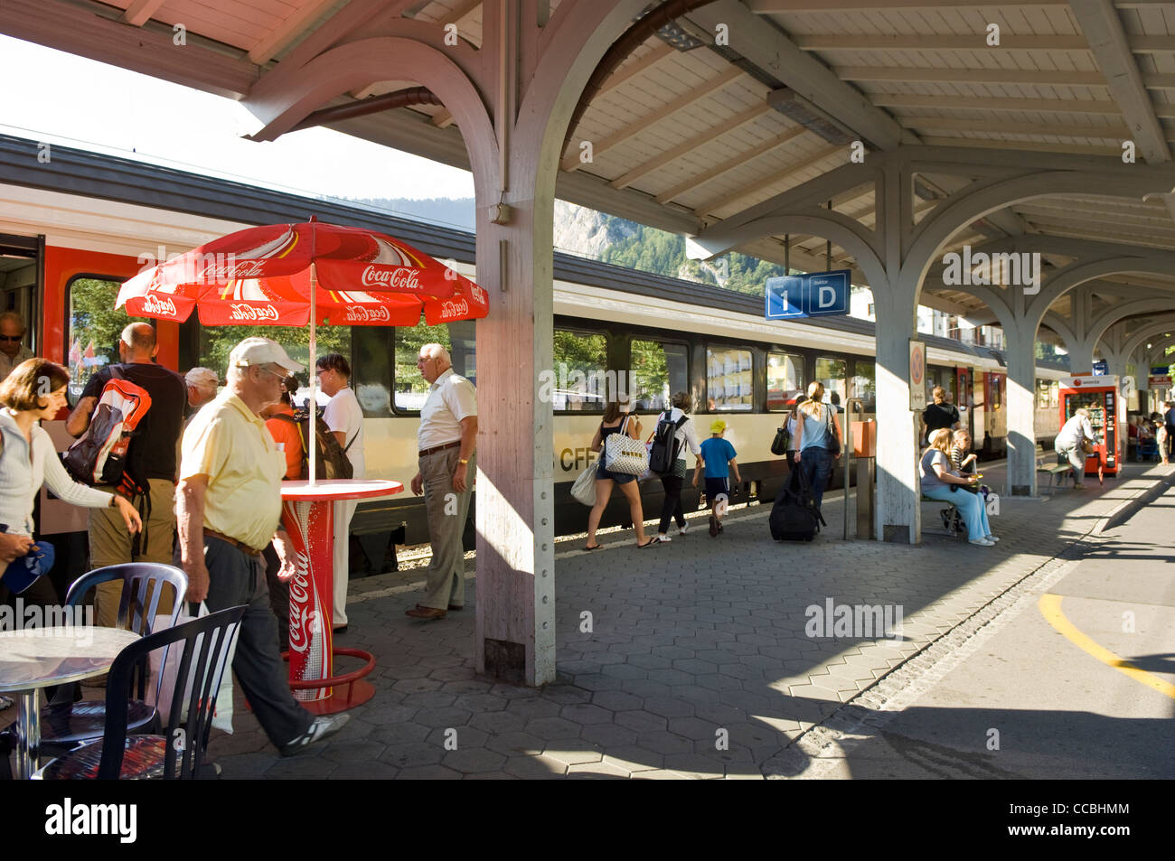 railway station, interlaken, switzerland Stock Photo - Alamy