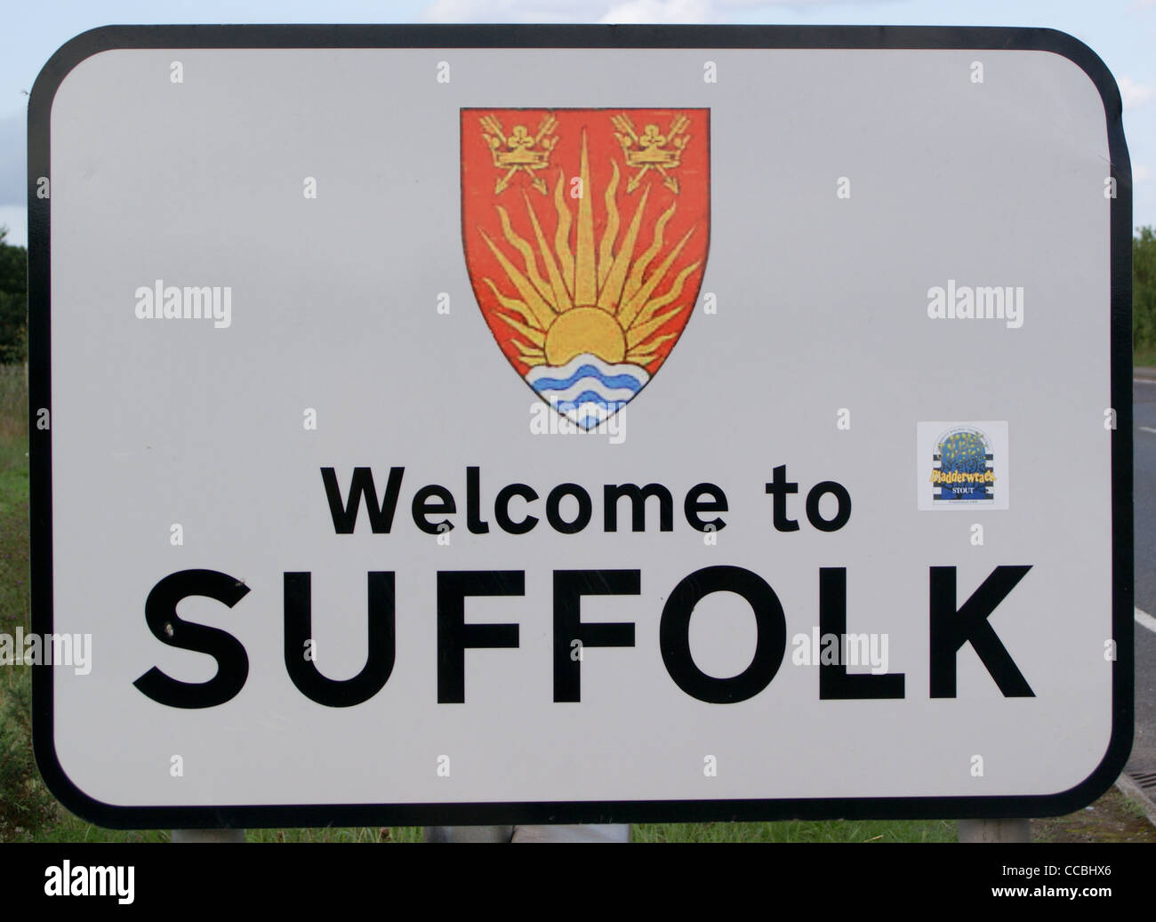 Sign for suffolk county council hi-res stock photography and images - Alamy