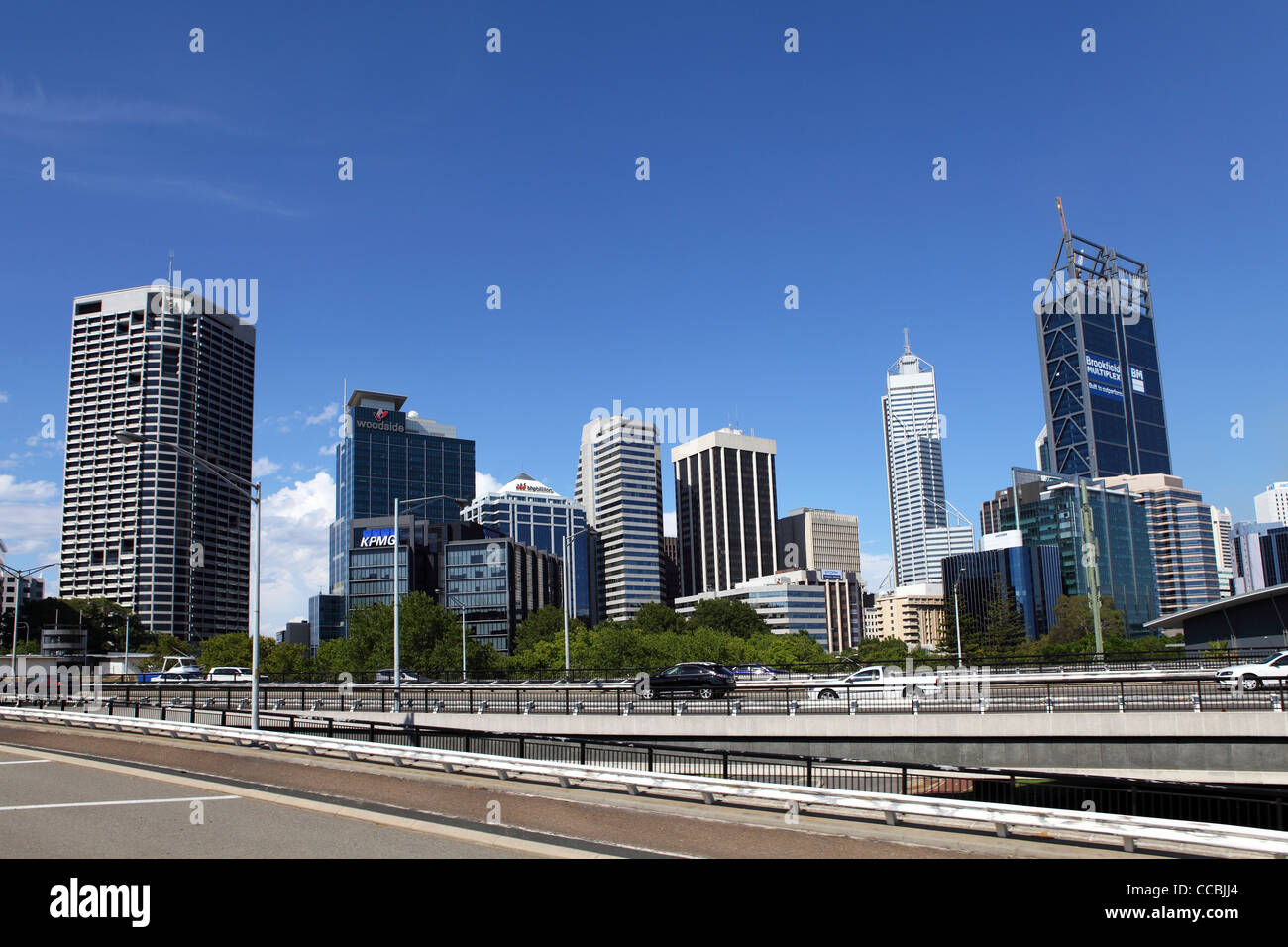 The Central Business District (CBD) of Perth, Western Australia Stock ...