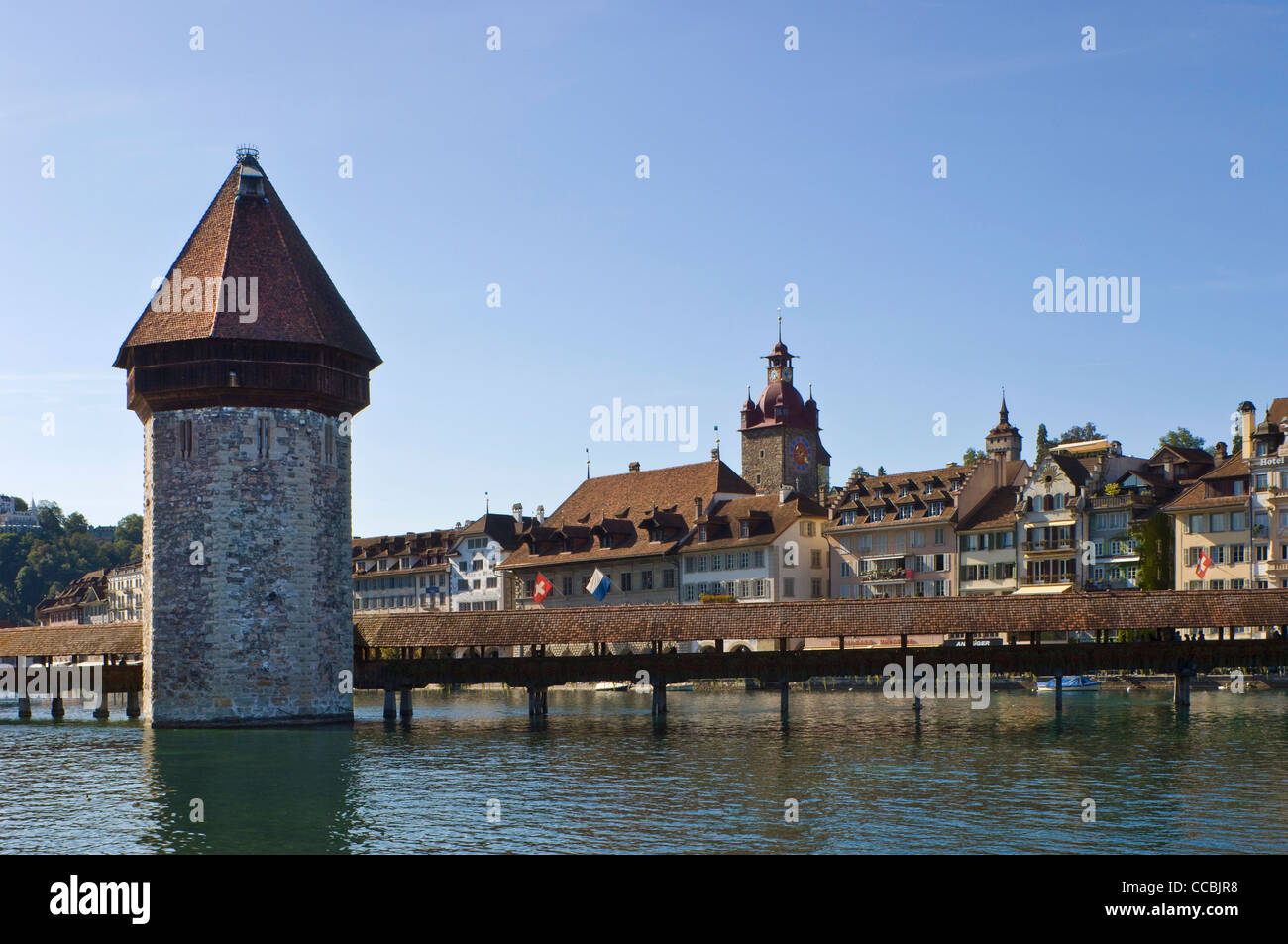 kapellbrucke and wasserturm, lucerne, switzerland Stock Photo - Alamy