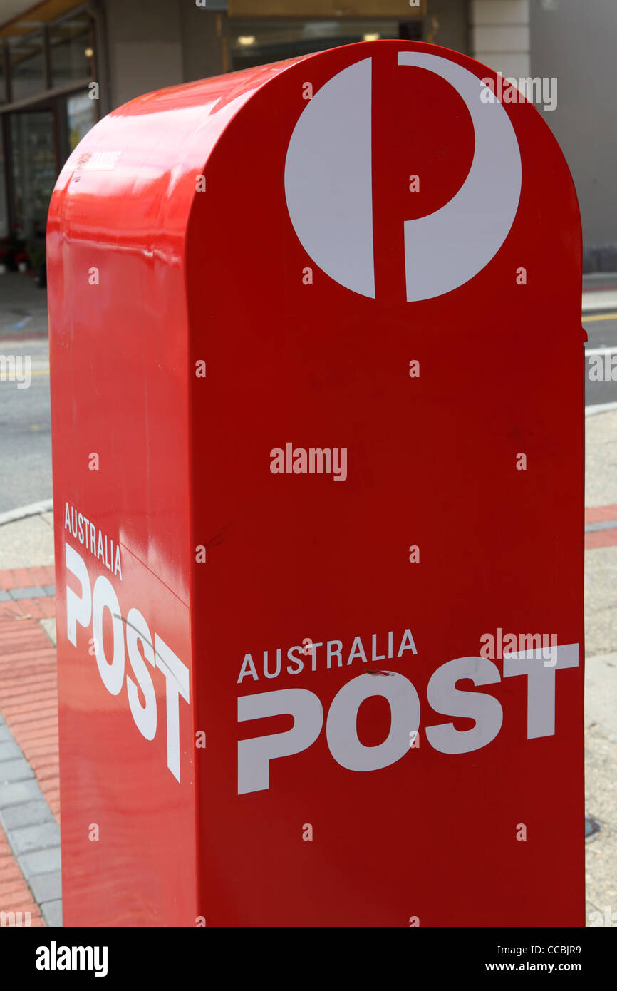 Australian post red post box hi-res stock photography and images - Alamy