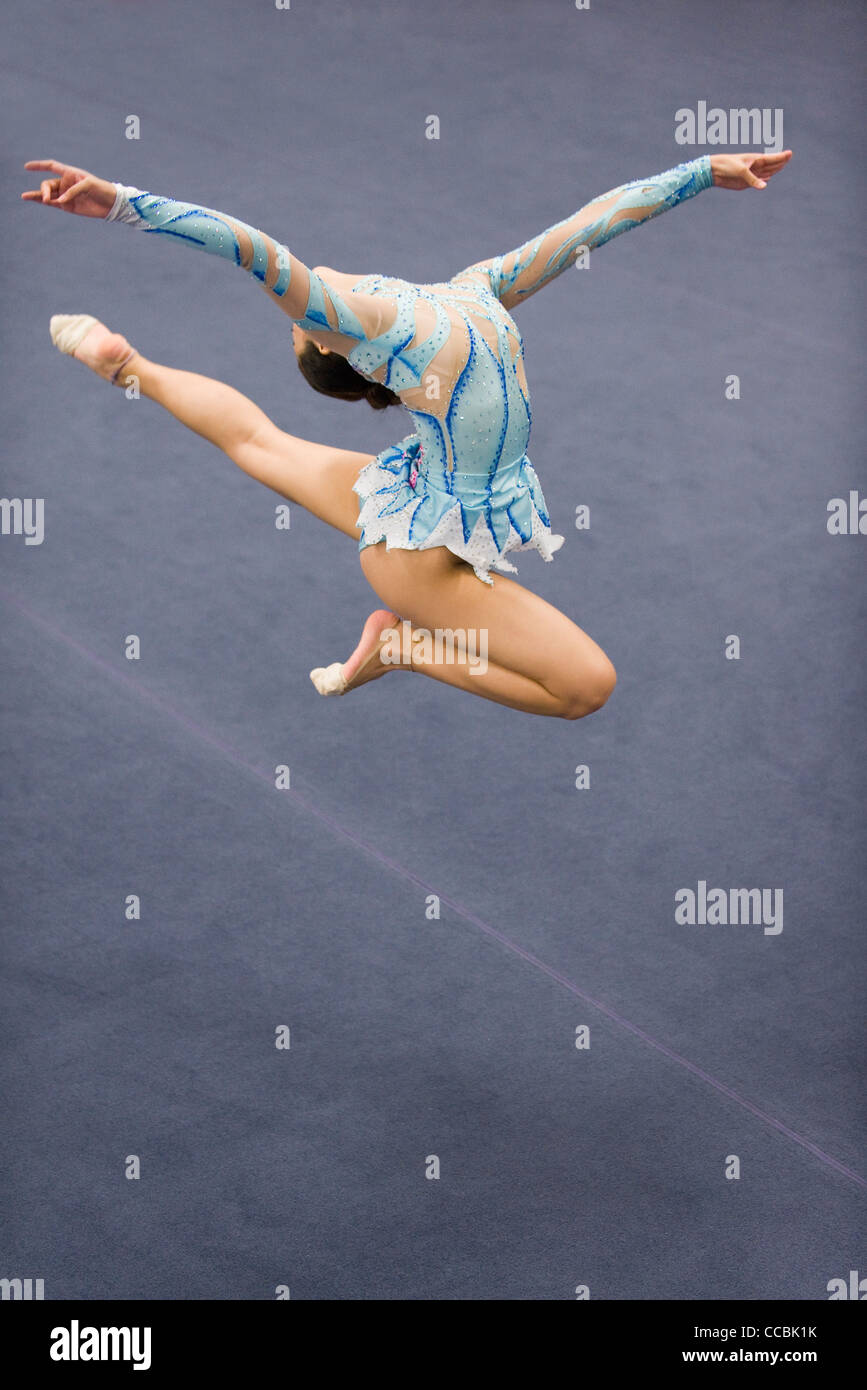 Empty Floor Exercise Gymnastics