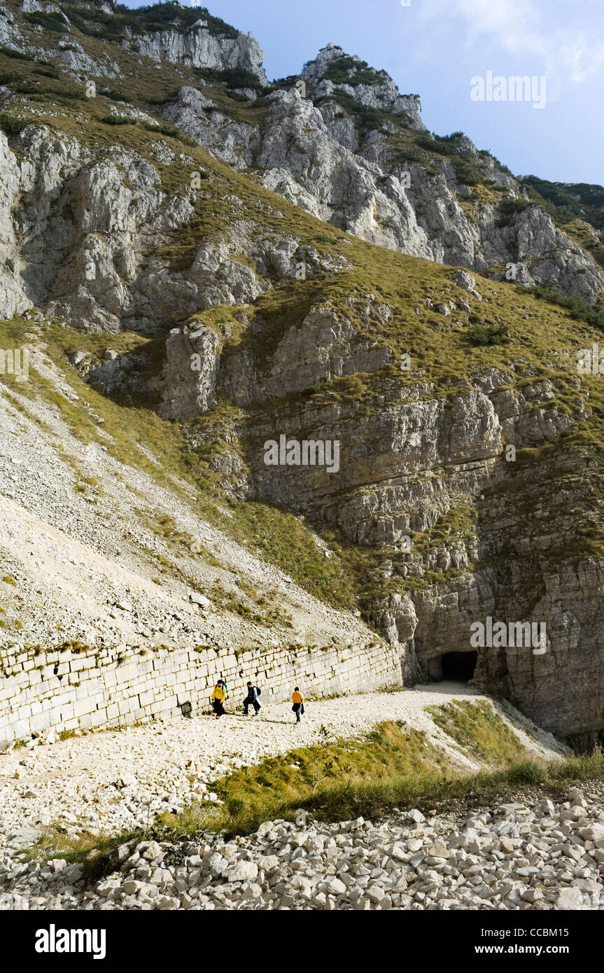 strada delle 52 gallerie, pasubio mountain, italy Stock Photo - Alamy