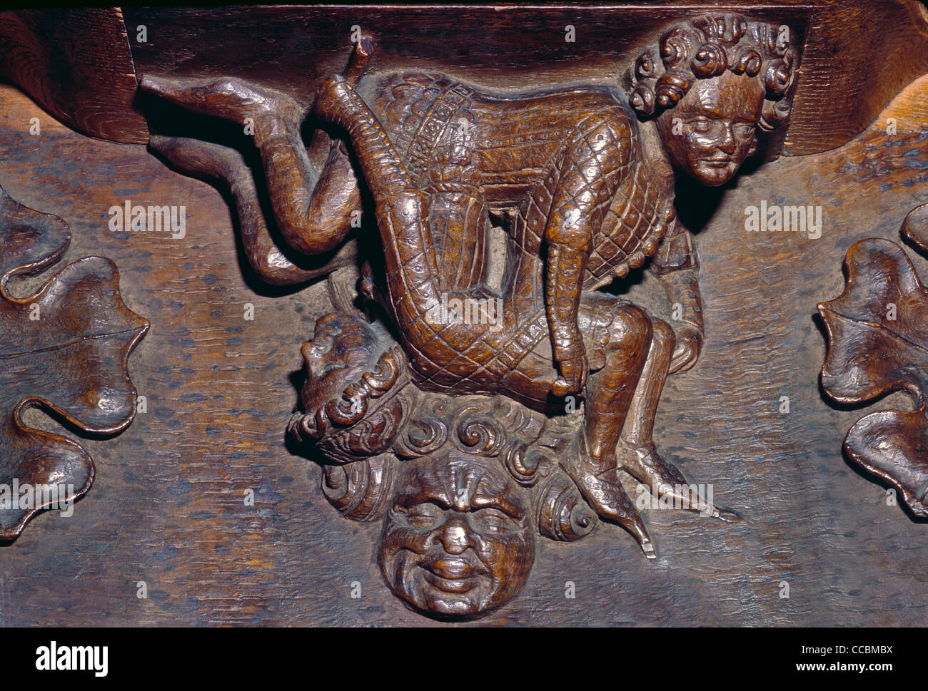 Oxford, New College chapel A late 14th century misericord depicting two ...