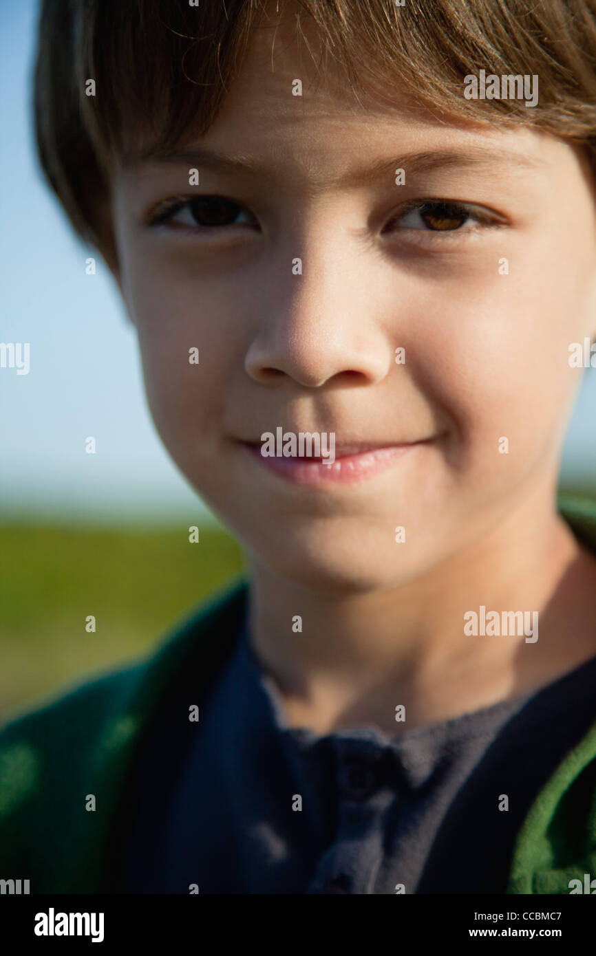 Boy smiling, portrait Stock Photo - Alamy
