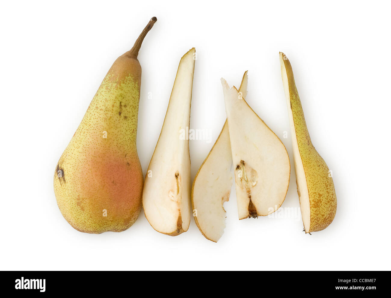 Sliced Pear as Healthy and Nutritious Dietary Supplement Stock Photo ...