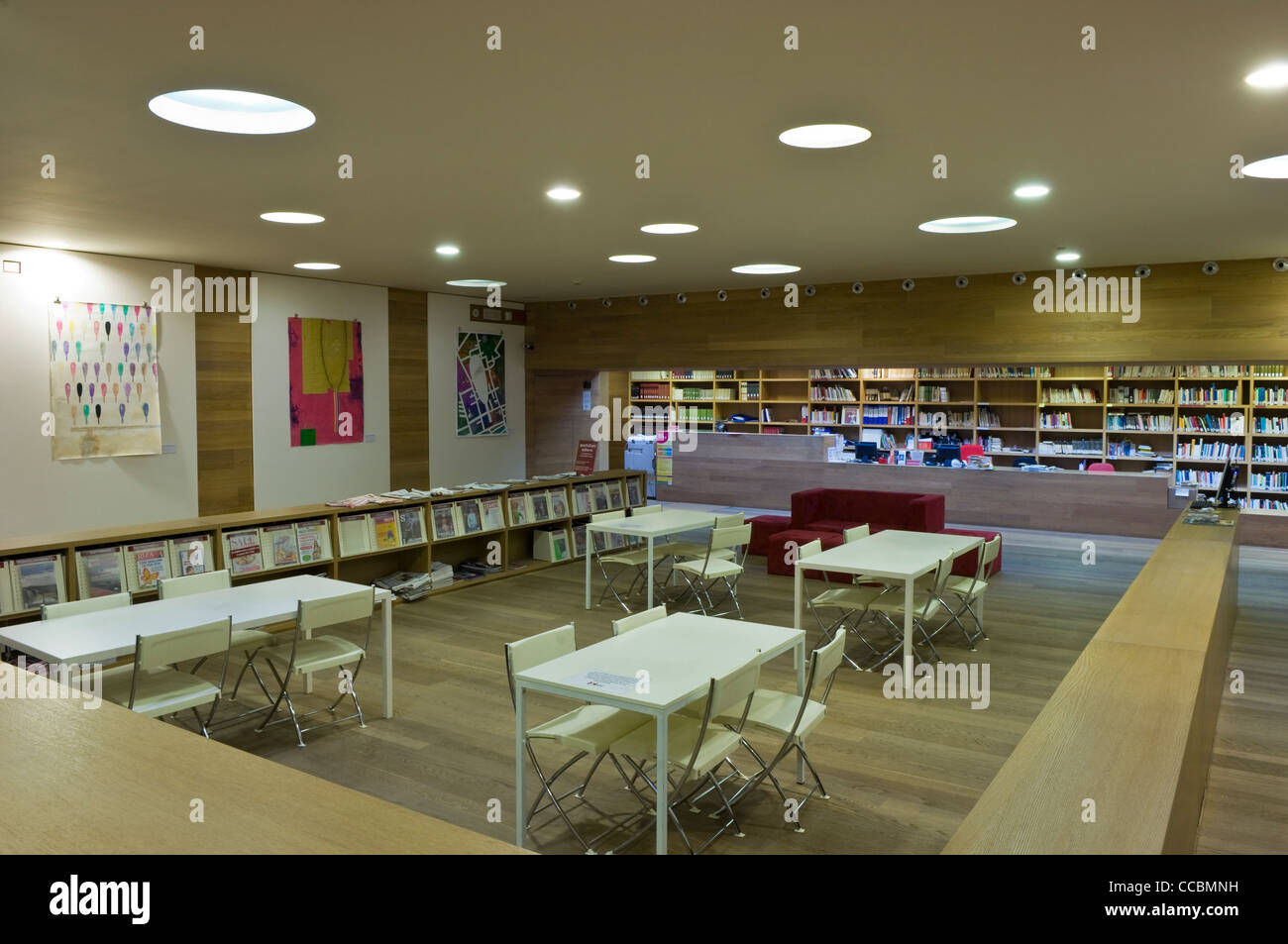 public library, nembro, italy Stock Photo - Alamy