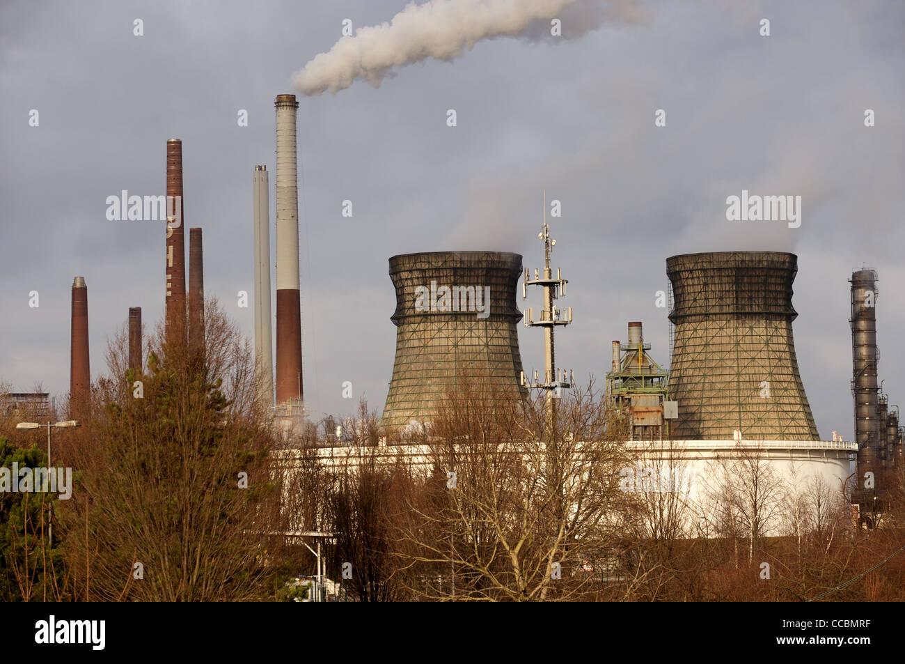 Oil refinery Germany Stock Photo - Alamy