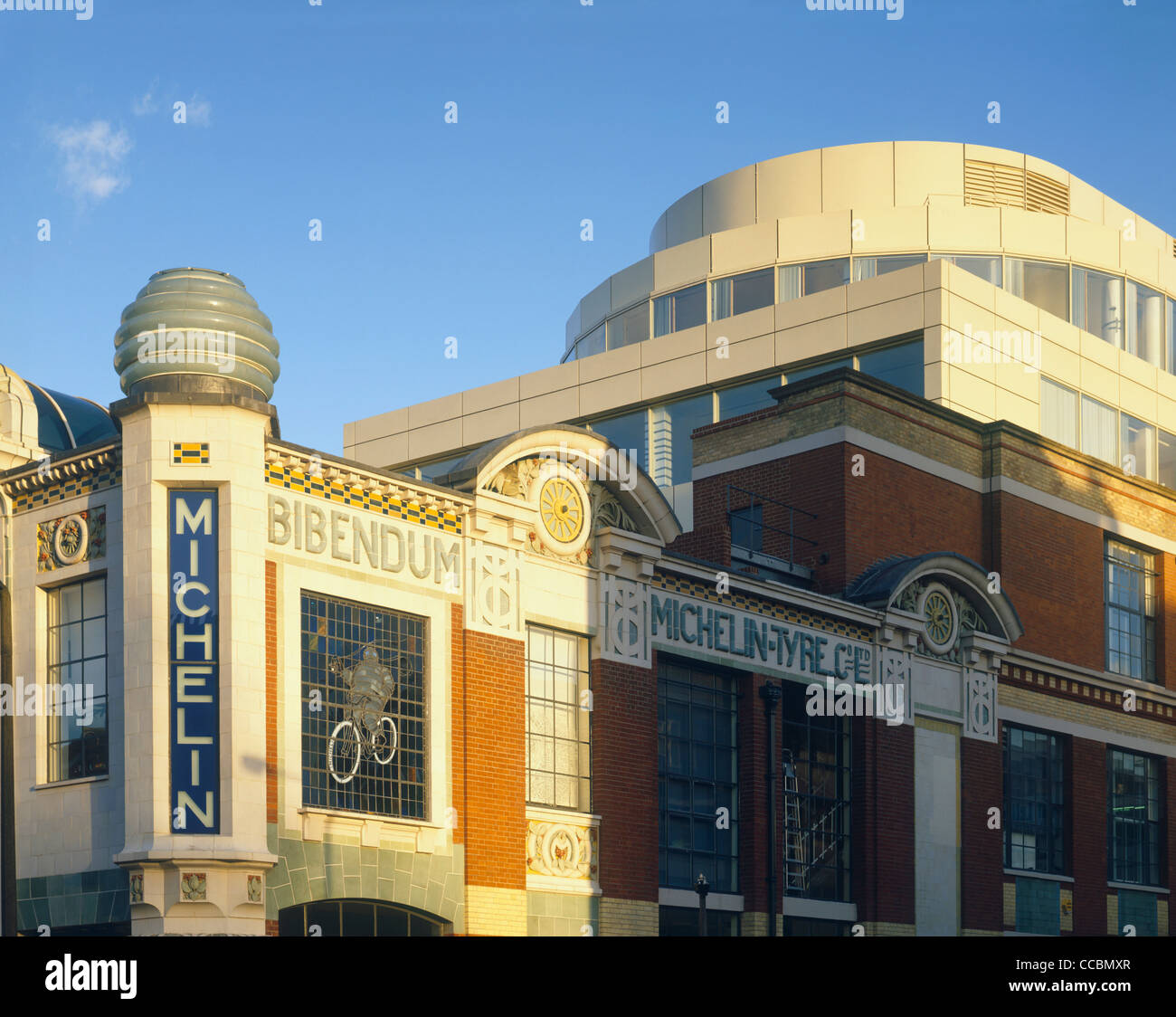 MICHELIN BUILDING LANDSCAPE DETAIL WITH LETTERING Stock Photo - Alamy