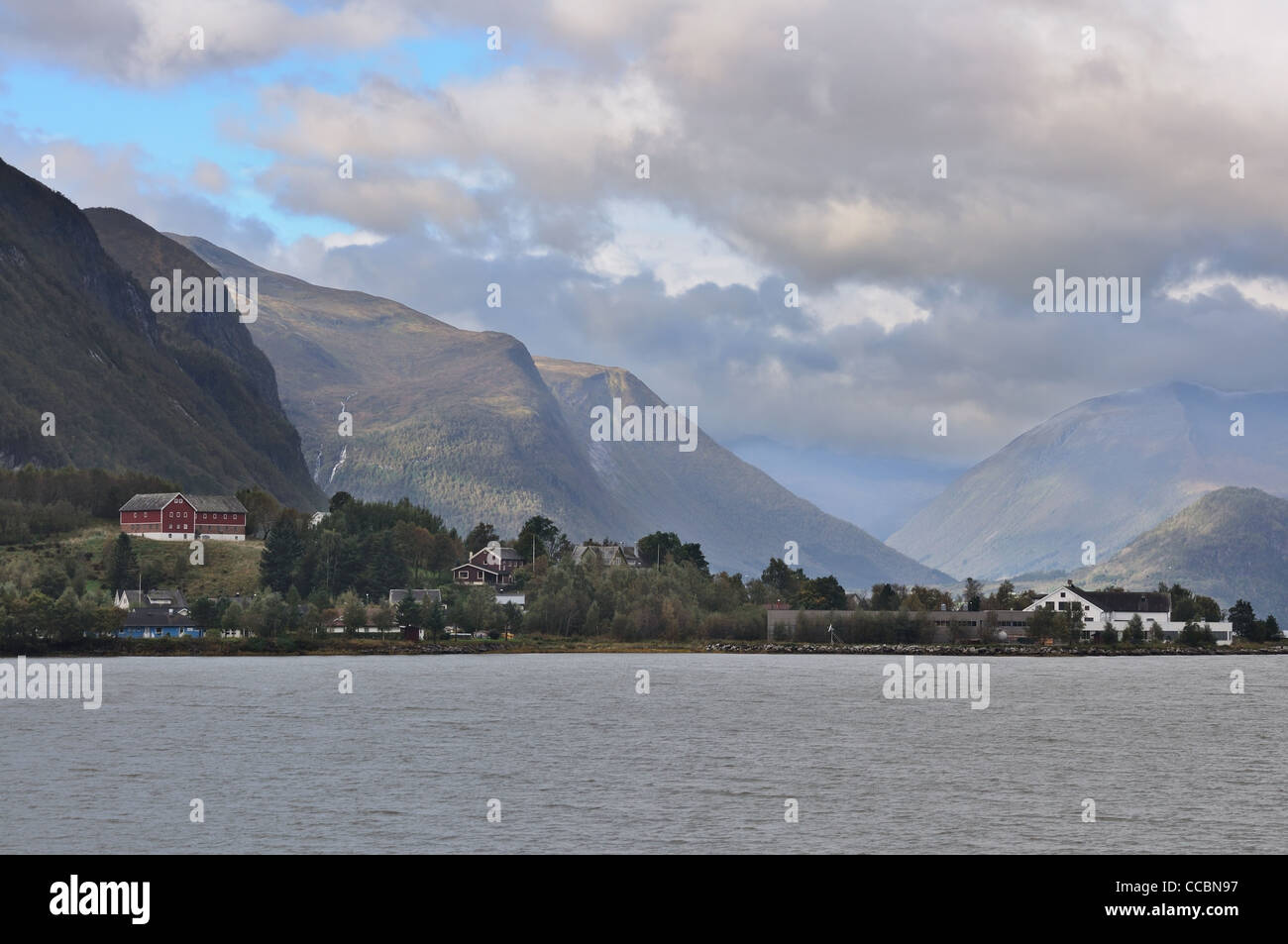 Norway: Beautiful autumn panoramic view of Norway nature Stock Photo ...