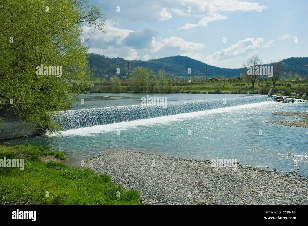 serio river, alzano lombardo, italy Stock Photo - Alamy