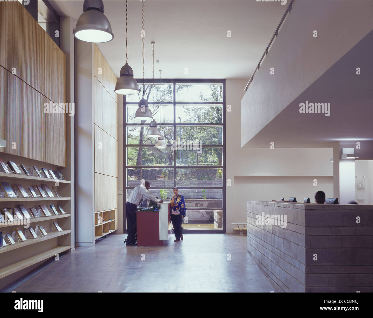 BRITISH COUNCIL OFFICES RECEPTION WITH WINDOW Stock Photo - Alamy