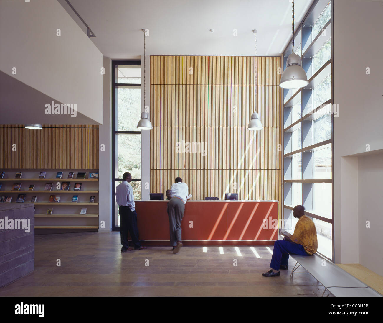 BRITISH COUNCIL OFFICES RECEPTION FROM ENTRANCE Stock Photo - Alamy