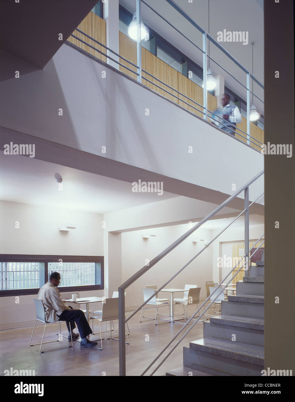 BRITISH COUNCIL OFFICES LOWER GROUND FLOOR CAFE Stock Photo - Alamy