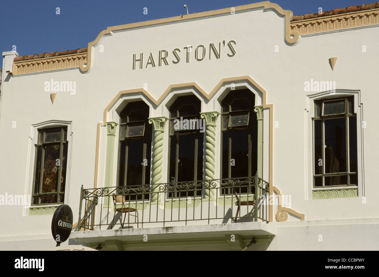New Zealand Napier Spanish Mission Style Building Harston's Building ...
