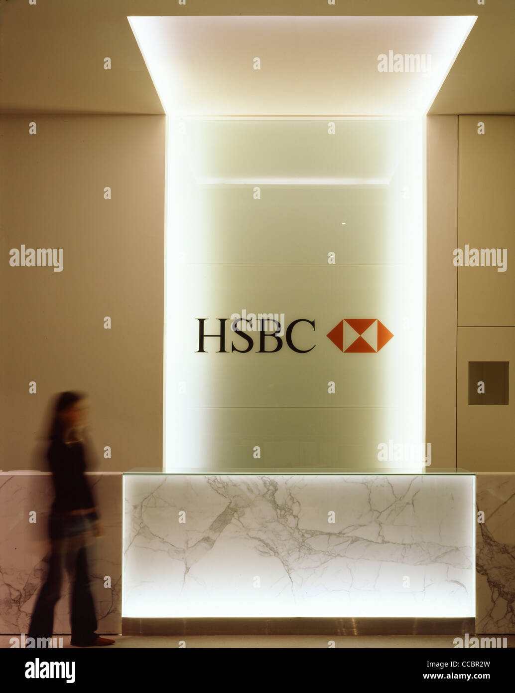 HSBC BANK OFFICES WINDOW DETAIL Stock Photo - Alamy