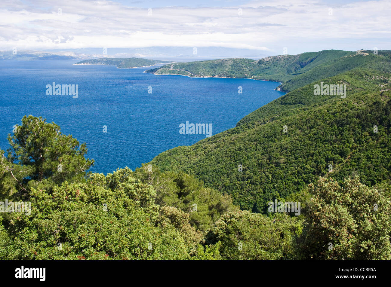 krk canal, cres island, croatia Stock Photo - Alamy