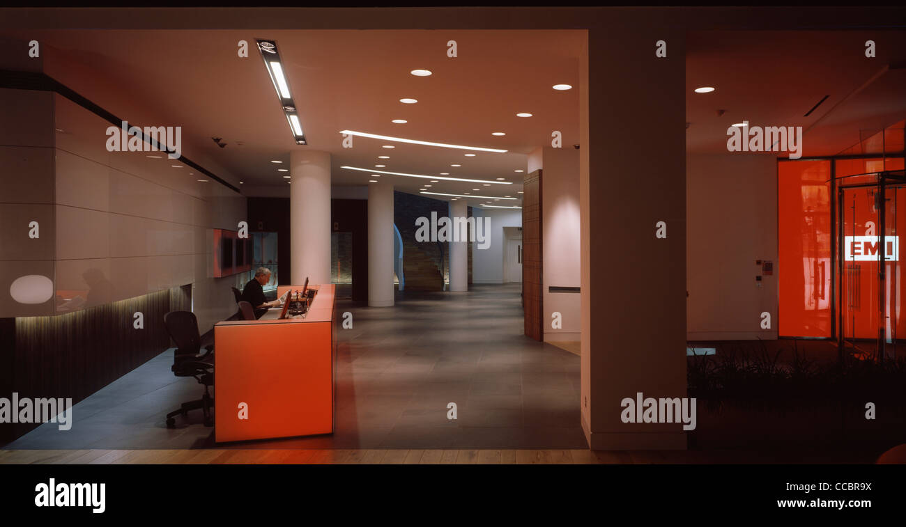 emi offices reception desk and entrance Stock Photo - Alamy