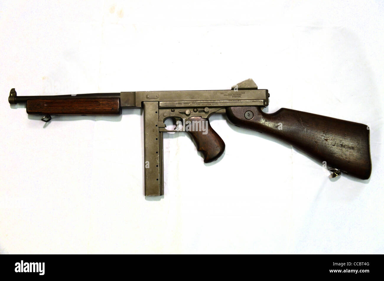 Thompson Model M1A1 1940 9mm submachine Stock Photo - Alamy