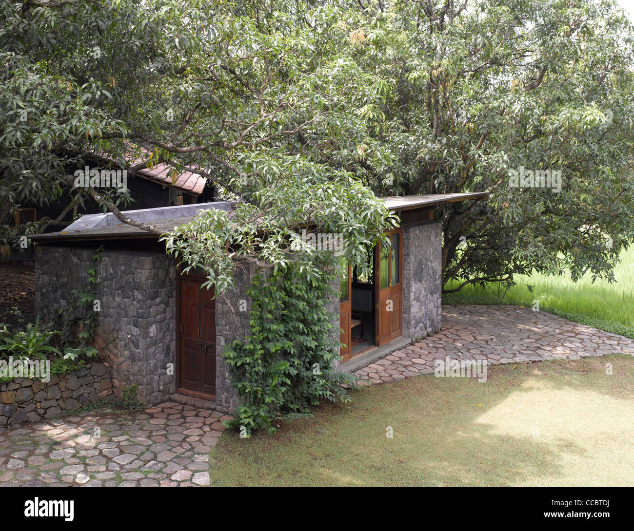 belavali house-guest wing Stock Photo - Alamy