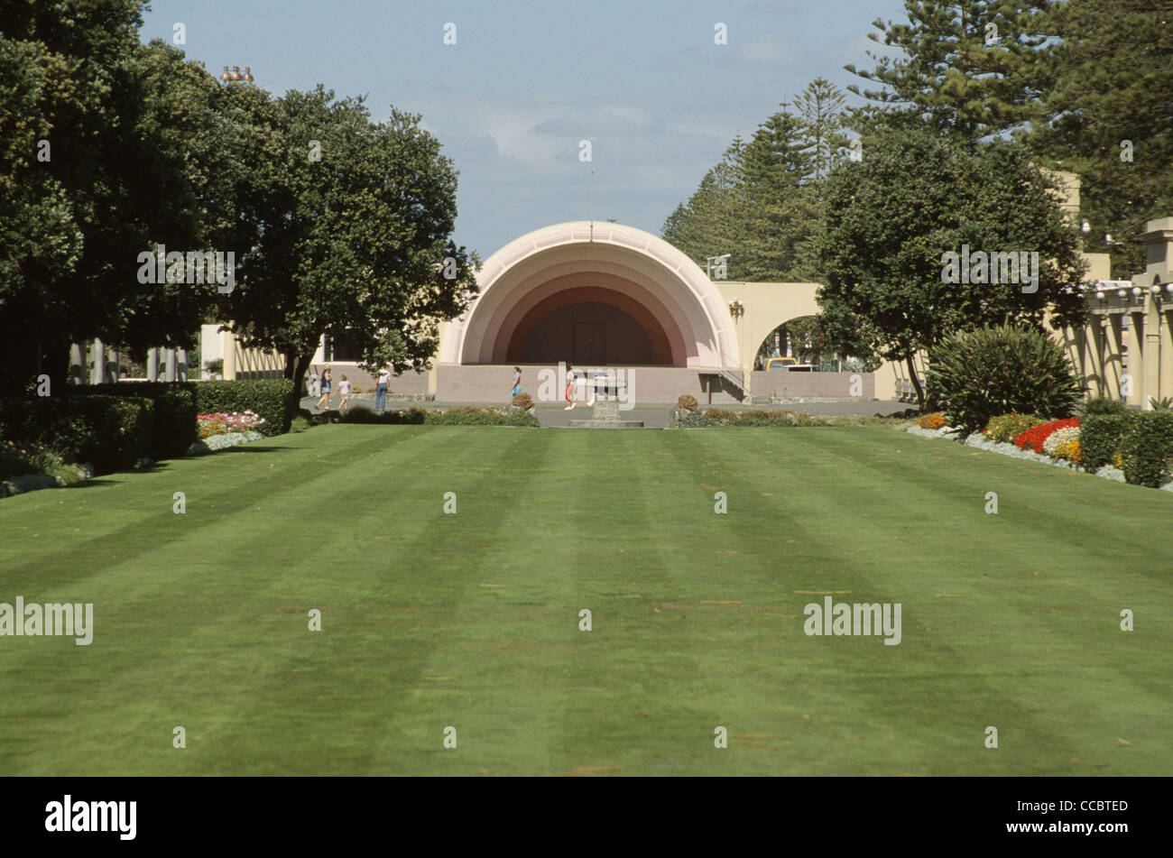 New Zealand Napier Art Deco Buildings The Sound Shell Stock Photo - Alamy