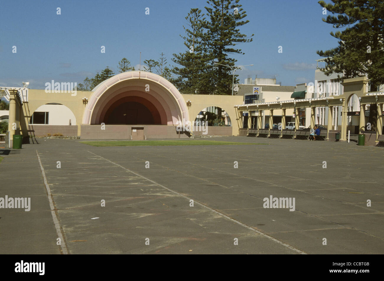 New Zealand Napier Art Deco Buildings The Sound Shell Stock Photo - Alamy